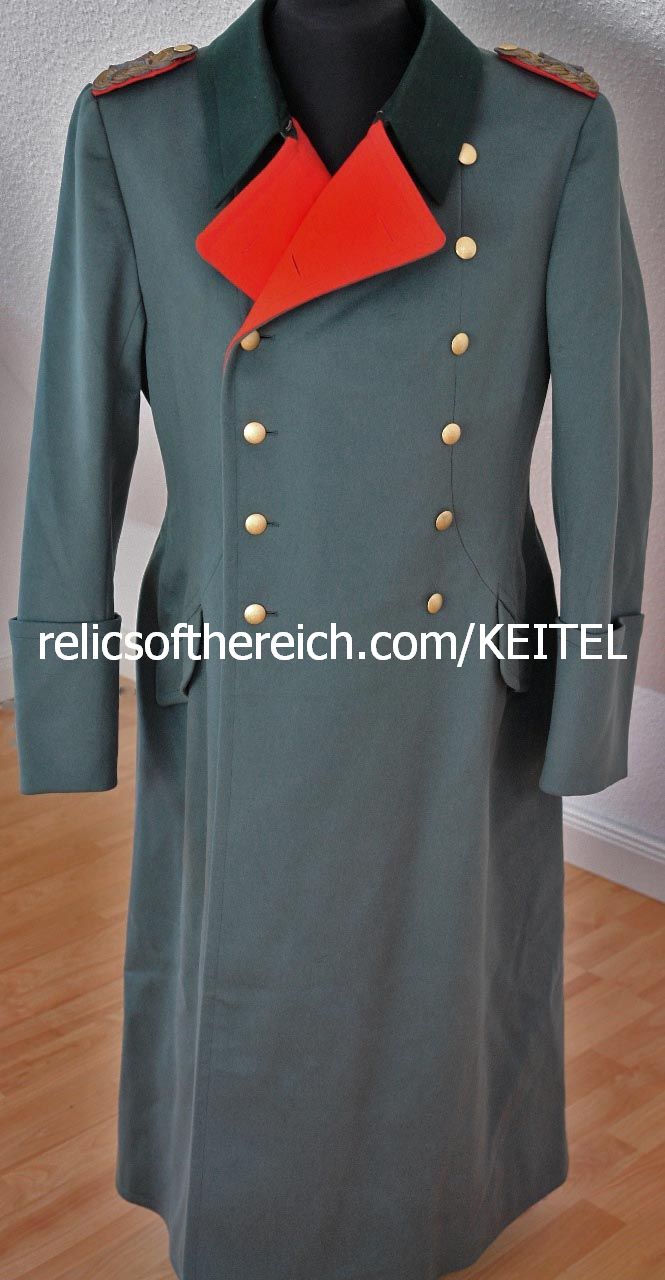 GFM Generalfieldmarshall Wilhelm Keitel's Greatcoat - Relics of the ...